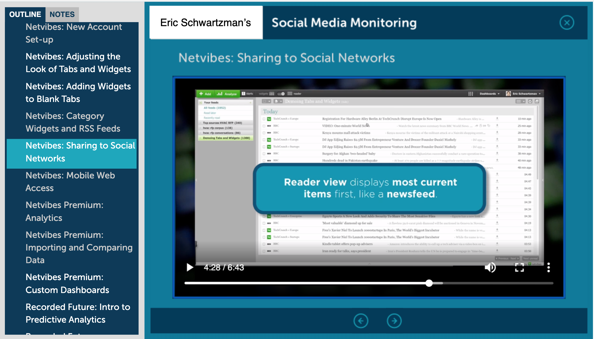 Social Media Monitoring: Netvibes as a Google Reader Alternative: